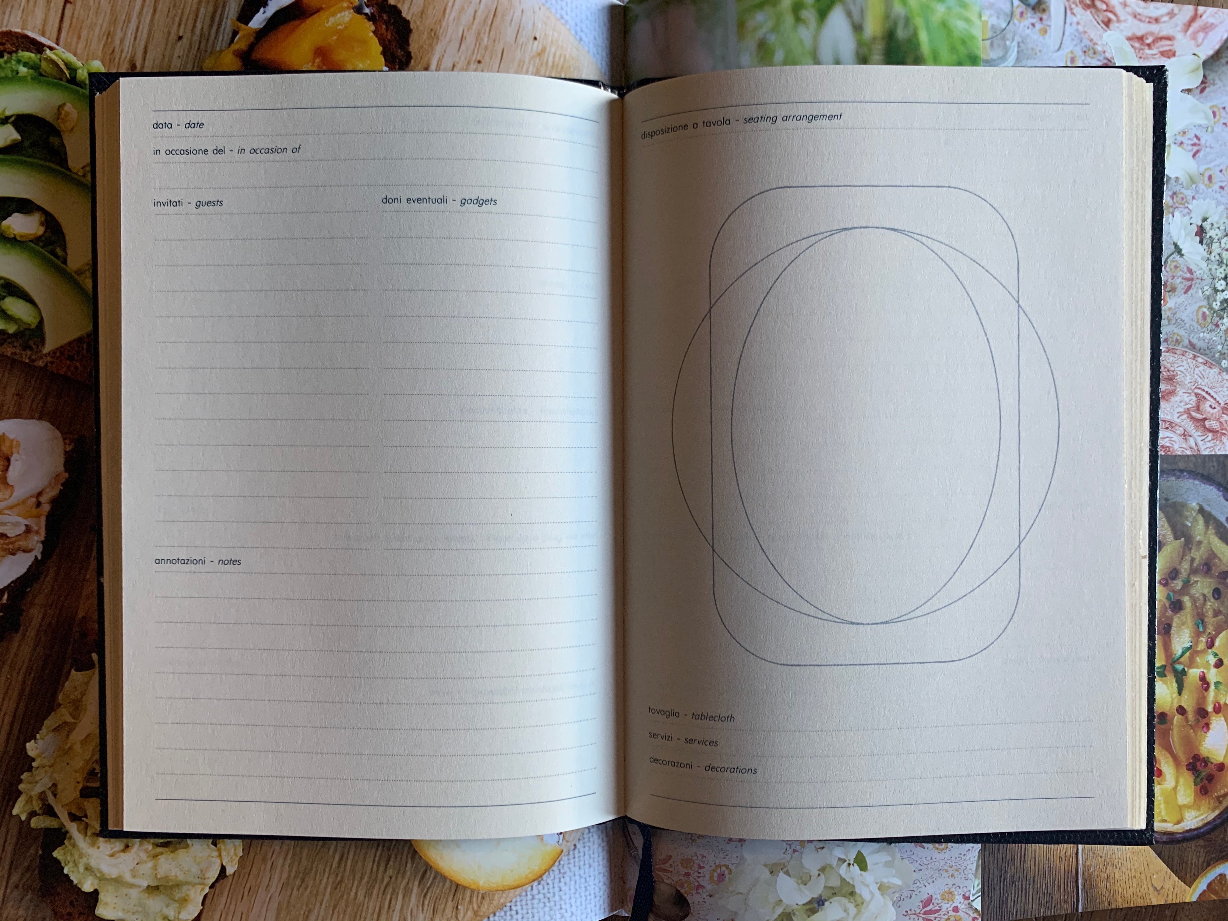 The Ultimate Dinner Kit - A5 Dinner party book, table seating planner ...